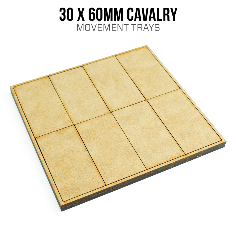 30mm x 60mm Cavalry Movement Trays – Warsenal