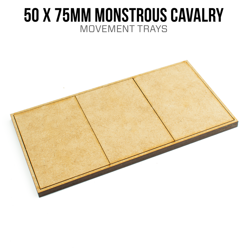 50mm x 75mm Monstrous Cavalry Trays – Warsenal