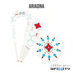Infinity the Game Faction Template Set acrylic blast teardrop template ...