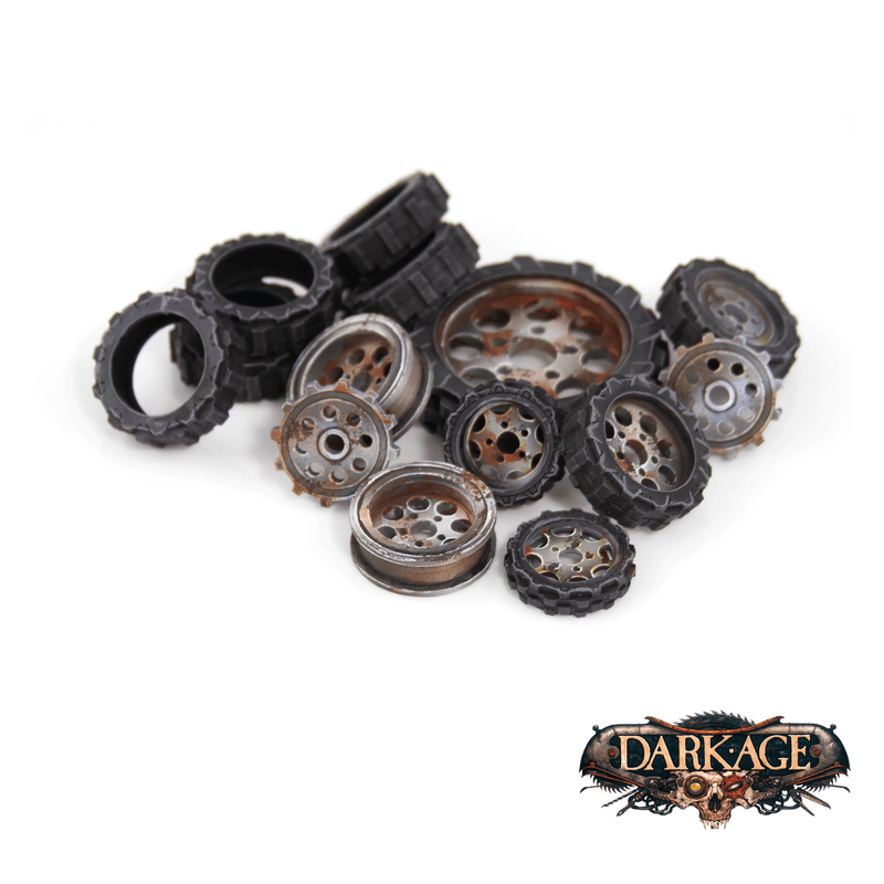 Warsenal Dark Age Tires Acrylic Post-Apocalyptic Terrain 28mm