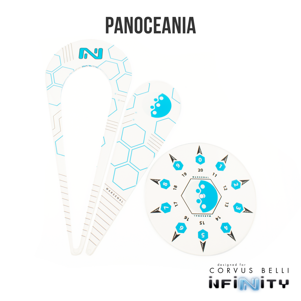 Infinity the Game Faction Template Set acrylic blast teardrop template ...