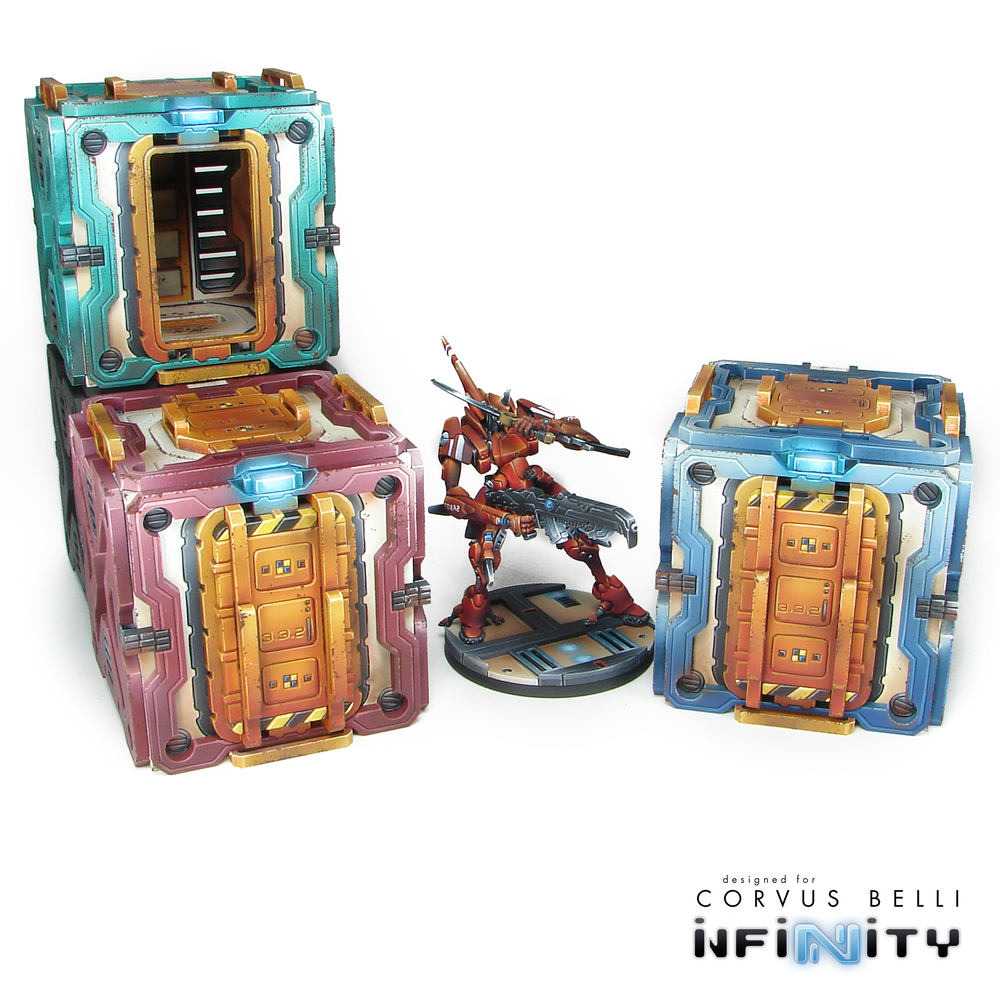 Infinity the Game terrain Cosmica Containers MDF Acrylic Scatter ...