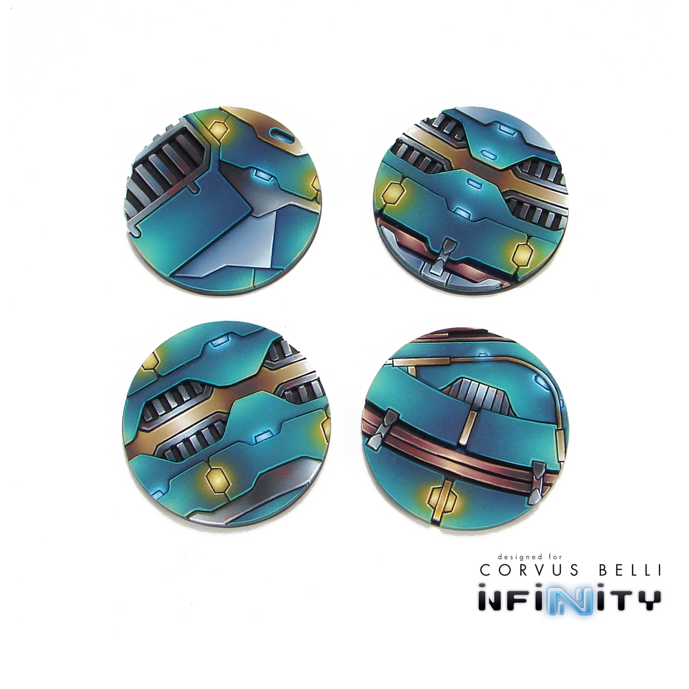 Infinity the Game acrylic Daedalus miniature Bases 25mm 40mm 55mm 70mm ...