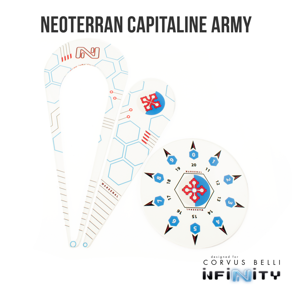 Infinity the Game Faction Template Set acrylic blast teardrop template ...