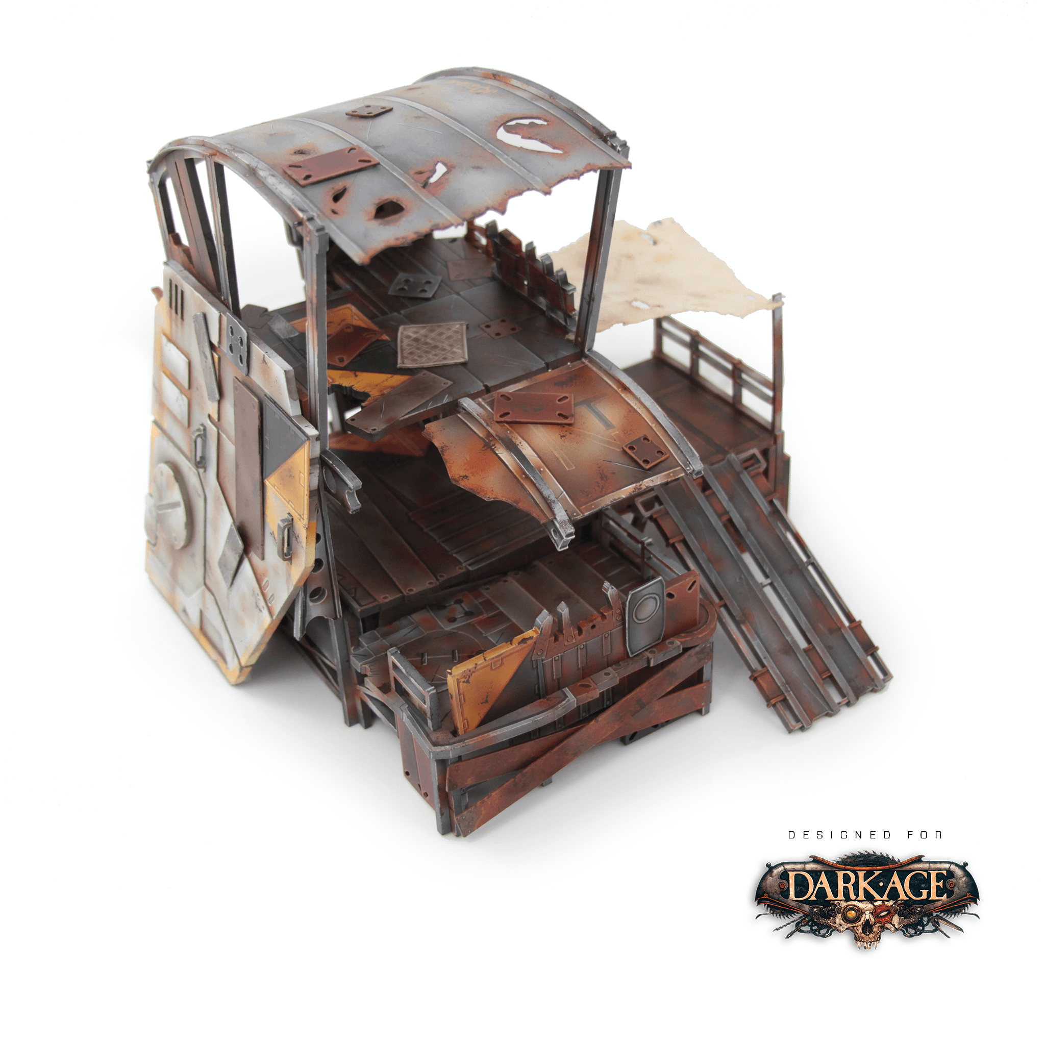 Dark Age Scrounger Outpost MDF & Acrylic Post-Apocalyptic Terrain 28mm ...