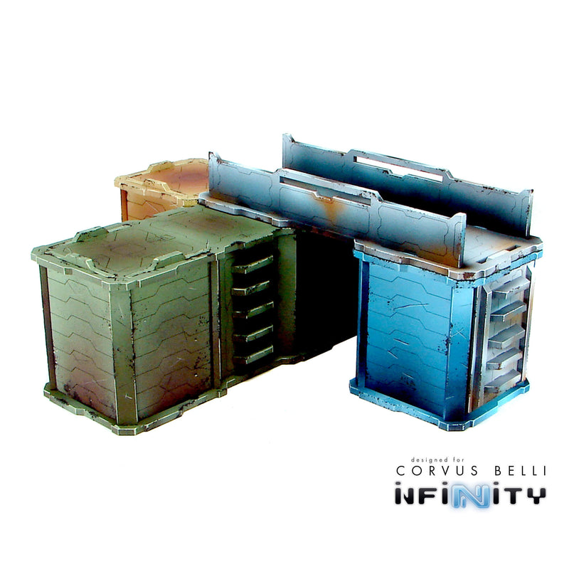 Infinity the Game terrain Shipping Container Ladder MDF – Warsenal