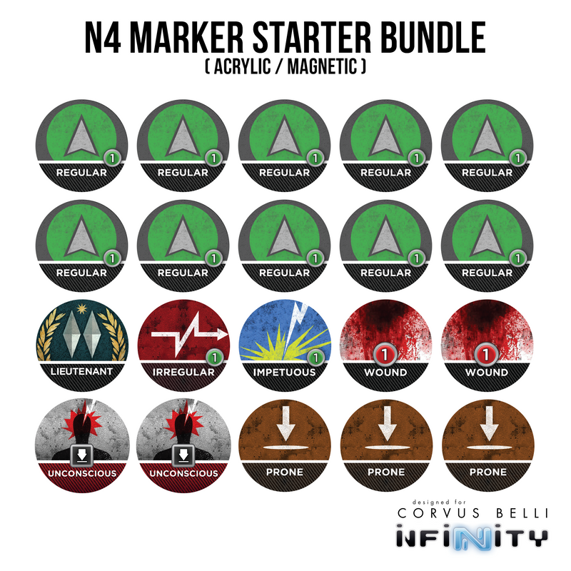 Full Color Infinity the Game Markers Starter Bundle – Warsenal