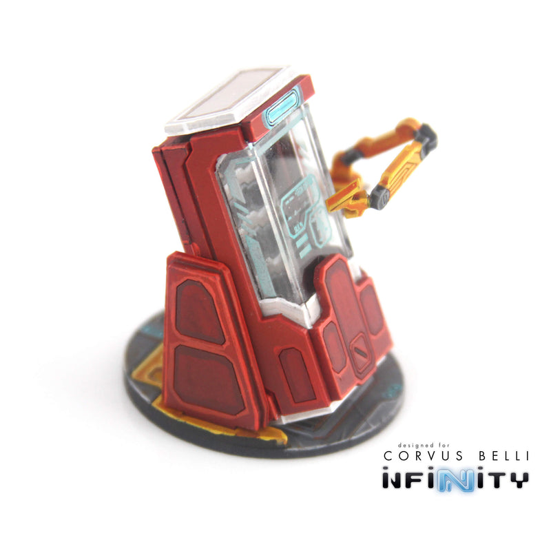 Infinity the Game terrain Stasis Coffin MDF acrylic Objectives – Warsenal