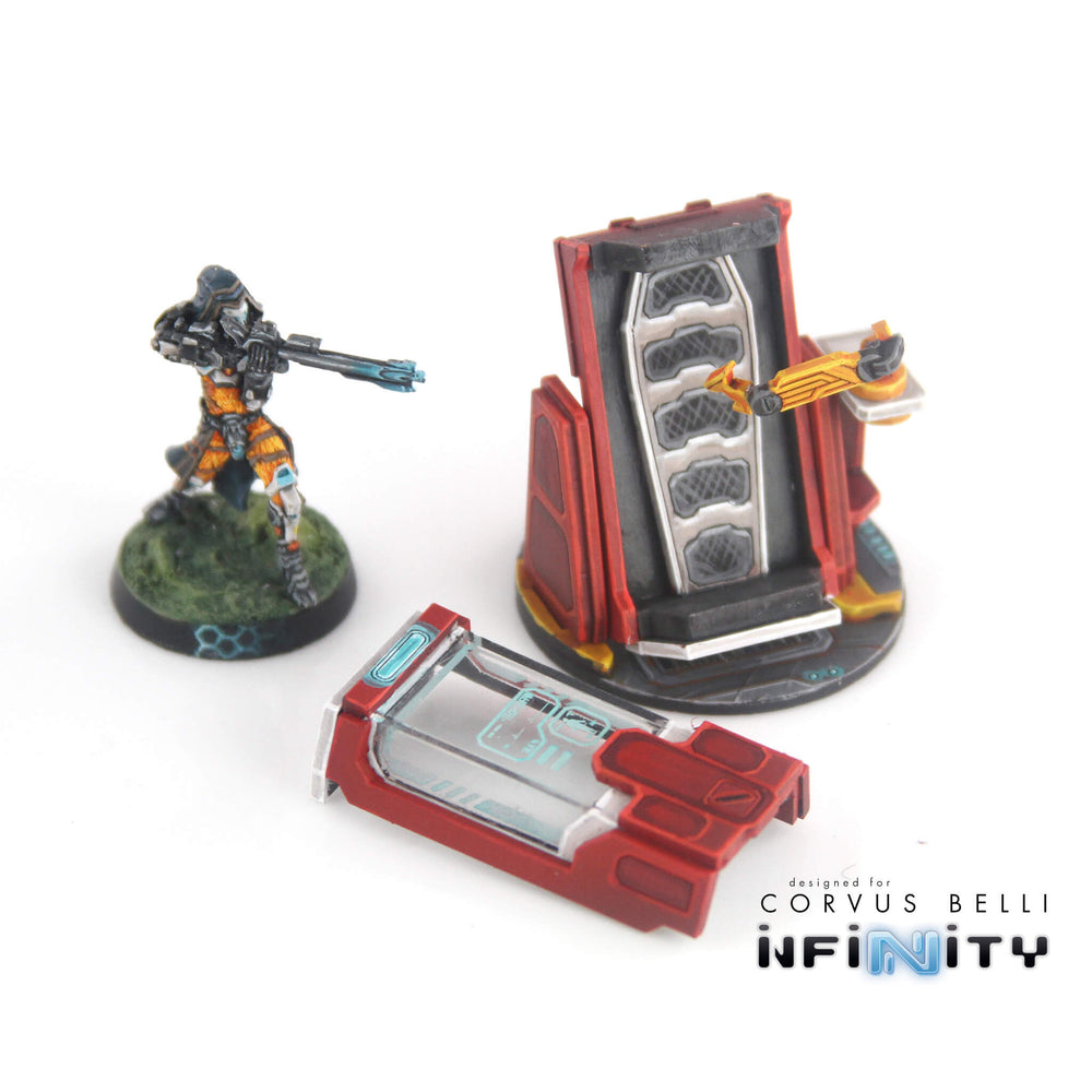 Infinity the Game terrain Stasis Coffin MDF acrylic Objectives – Warsenal