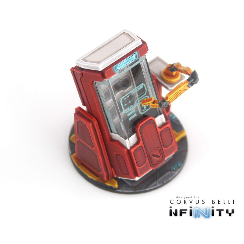 Infinity the Game terrain Stasis Coffin MDF acrylic Objectives – Warsenal