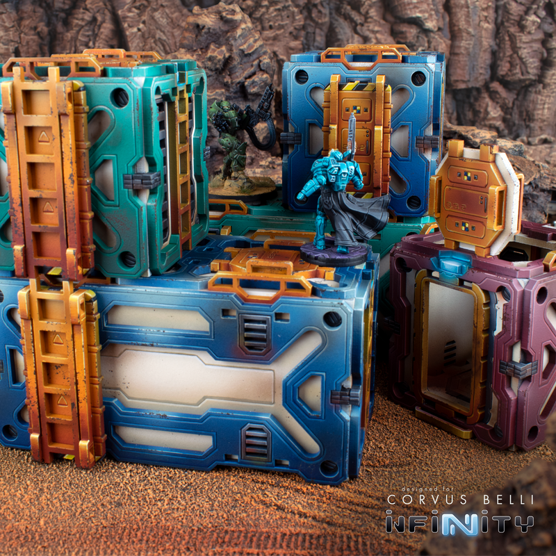 Infinity the Game terrain Cosmica Containers MDF Acrylic Scatter ...