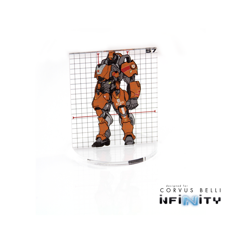 Infinity the Game Full Color Silhouette Templates Acrylic Corvus Belli ...